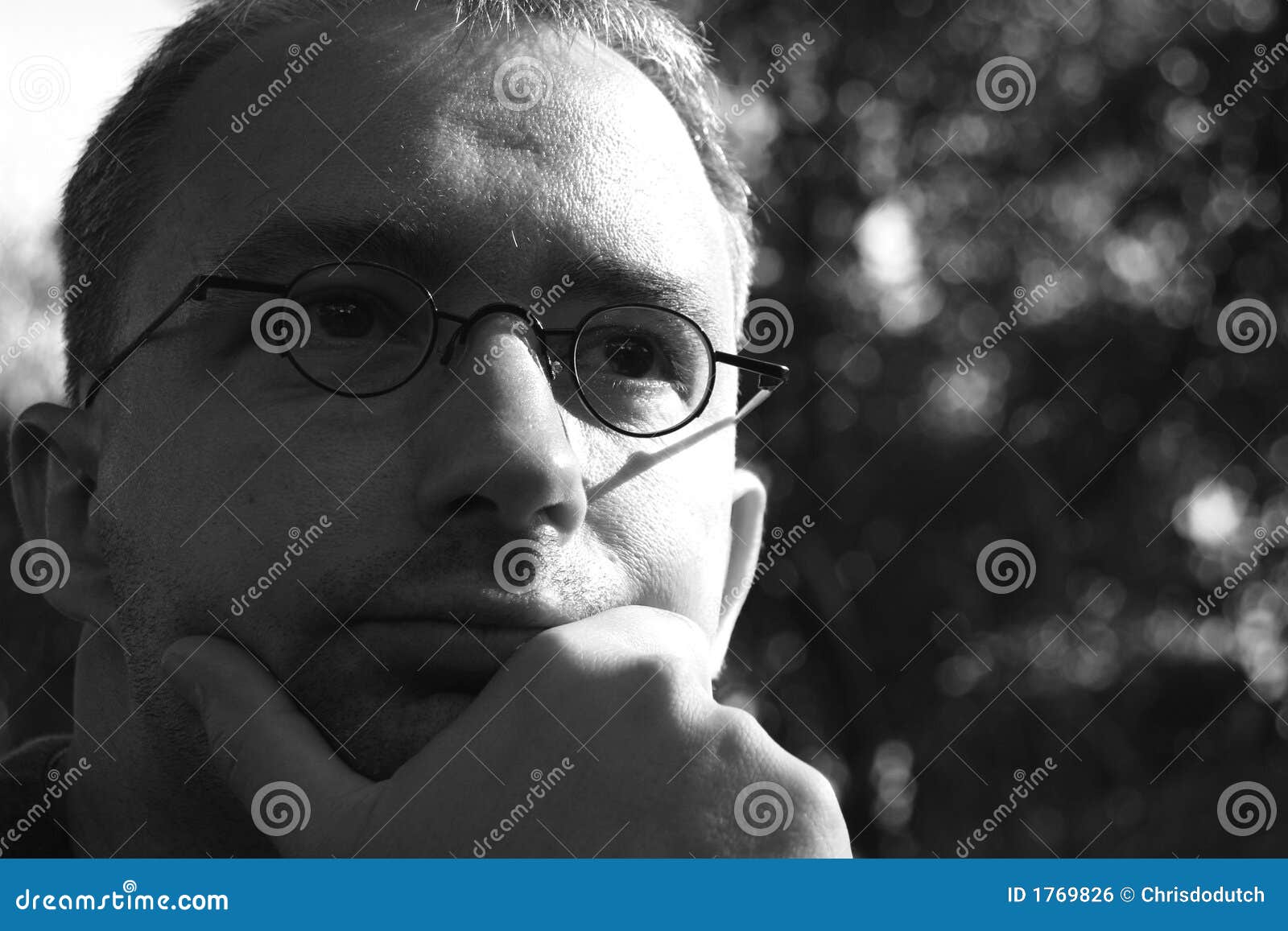 Thinker stock photo. Image of thinking, listener, stare - 1769826