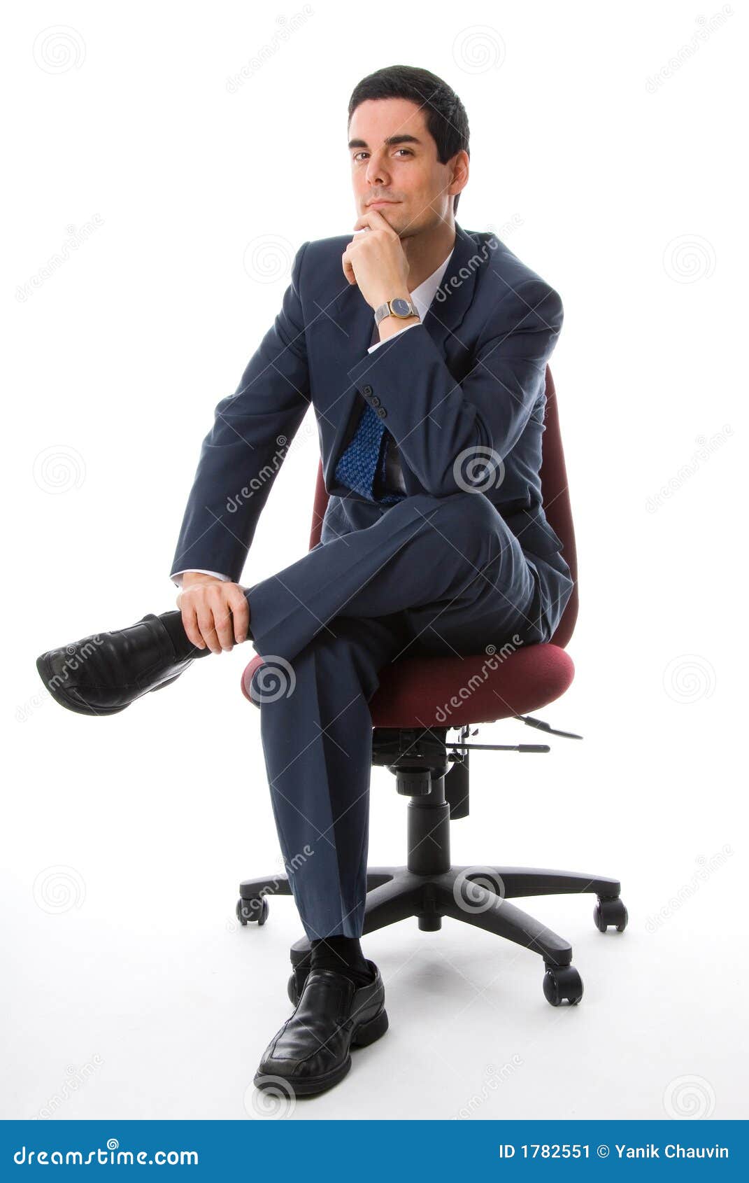 Thinker stock image. Image of jacket, white, portrait - 1782551