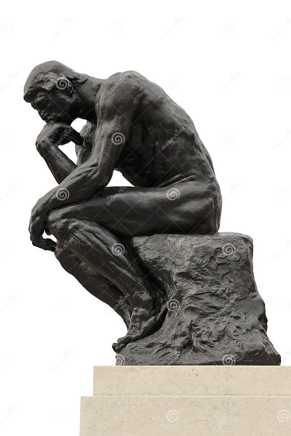 The Thinker editorial photo. Image of famous, reflection - 19705186