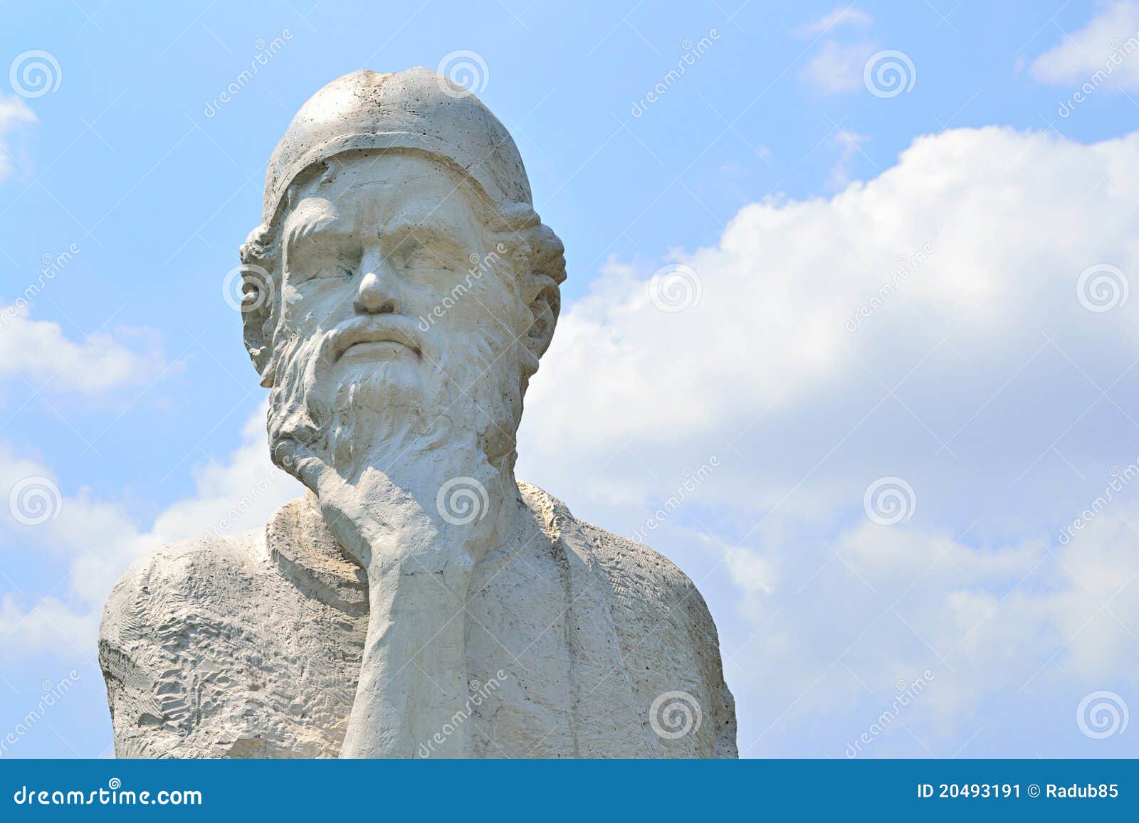 Thinker stock image. Image of face, idea, hand, blue - 20493191