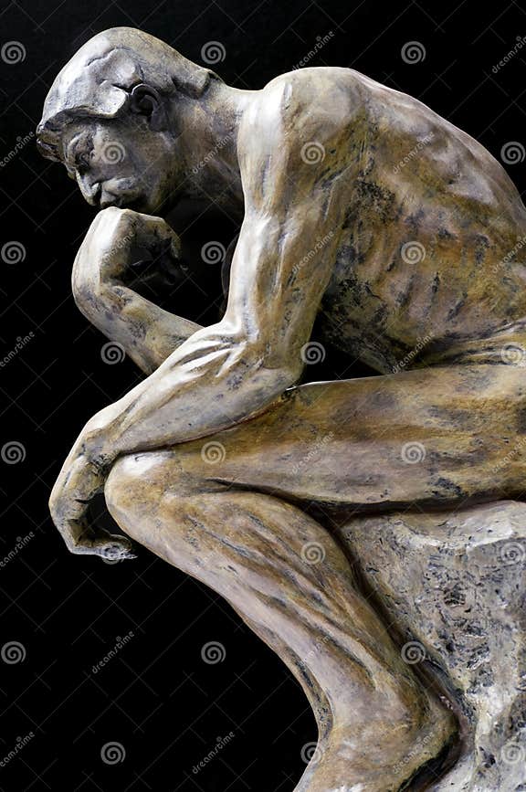 The Thinker editorial stock image. Image of logic, mind - 3767664