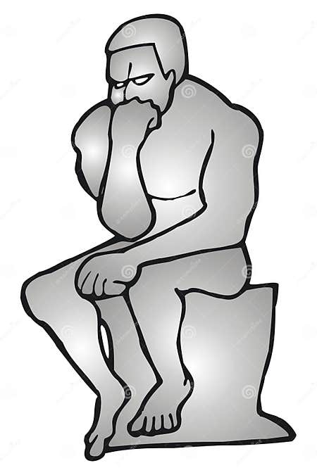 The thinker editorial photo. Illustration of renaissance - 4182771