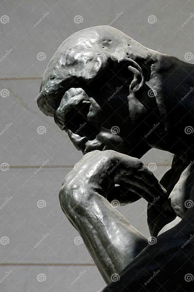The Thinker editorial stock photo. Image of paris, gallery - 492018