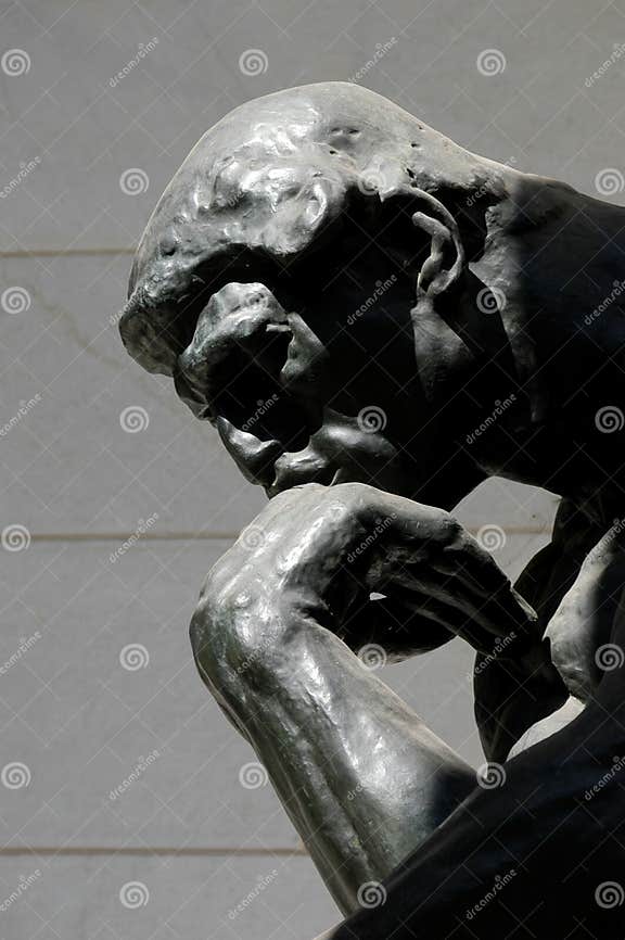 The Thinker editorial stock photo. Image of paris, gallery - 492018