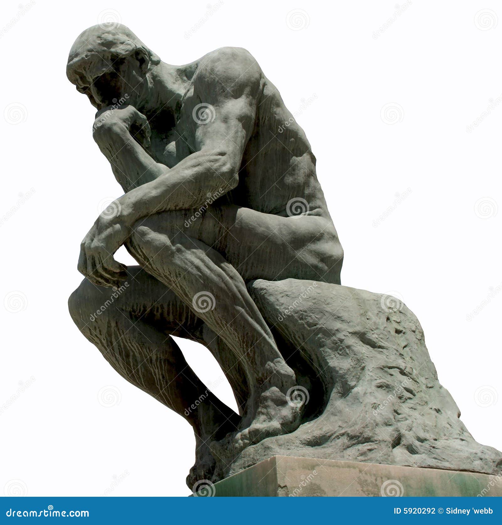The Thinker editorial photography. Image of statue, school - 5920292