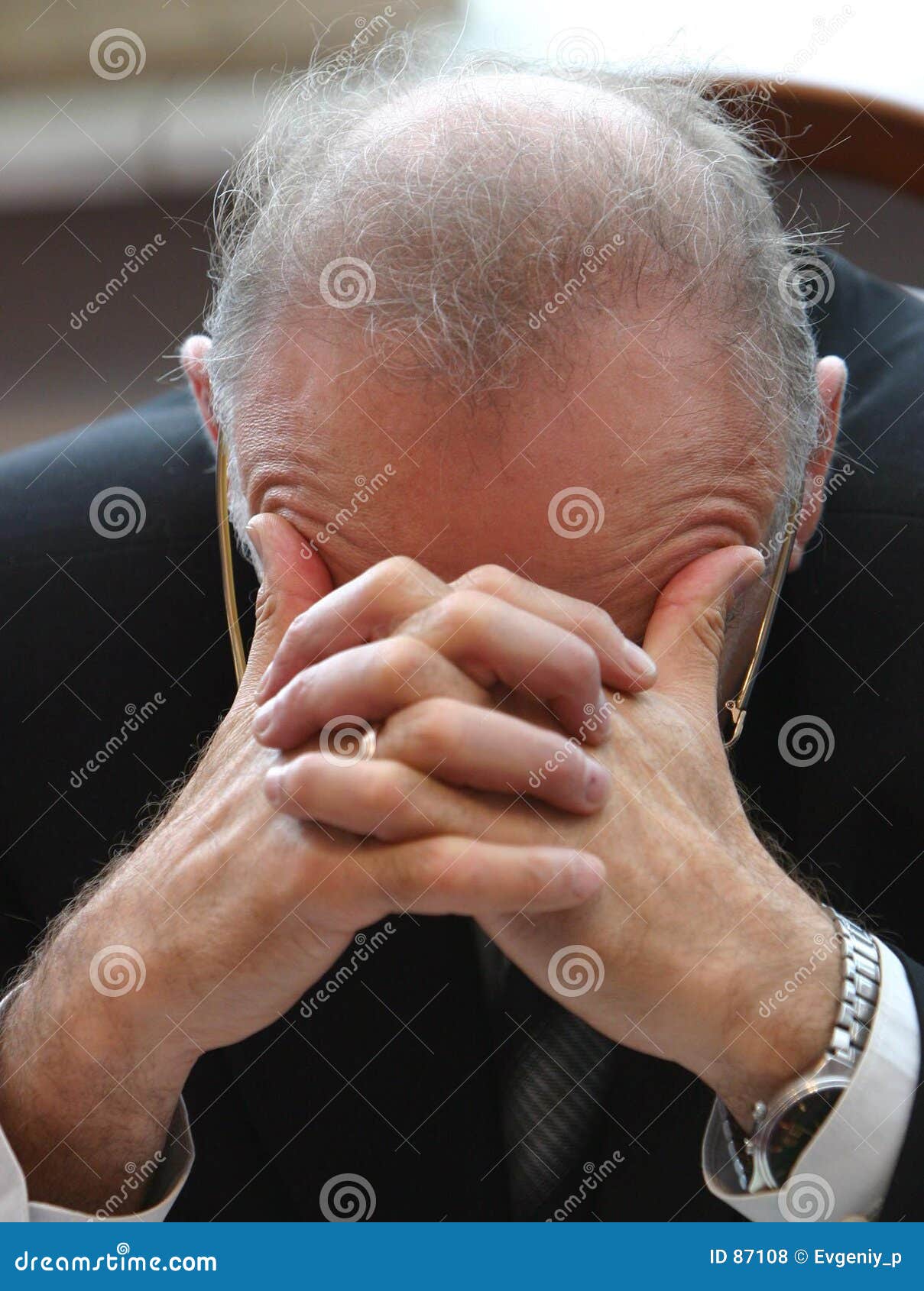 Thinker stock photo. Image of watch, hands, sociality, idea - 87108