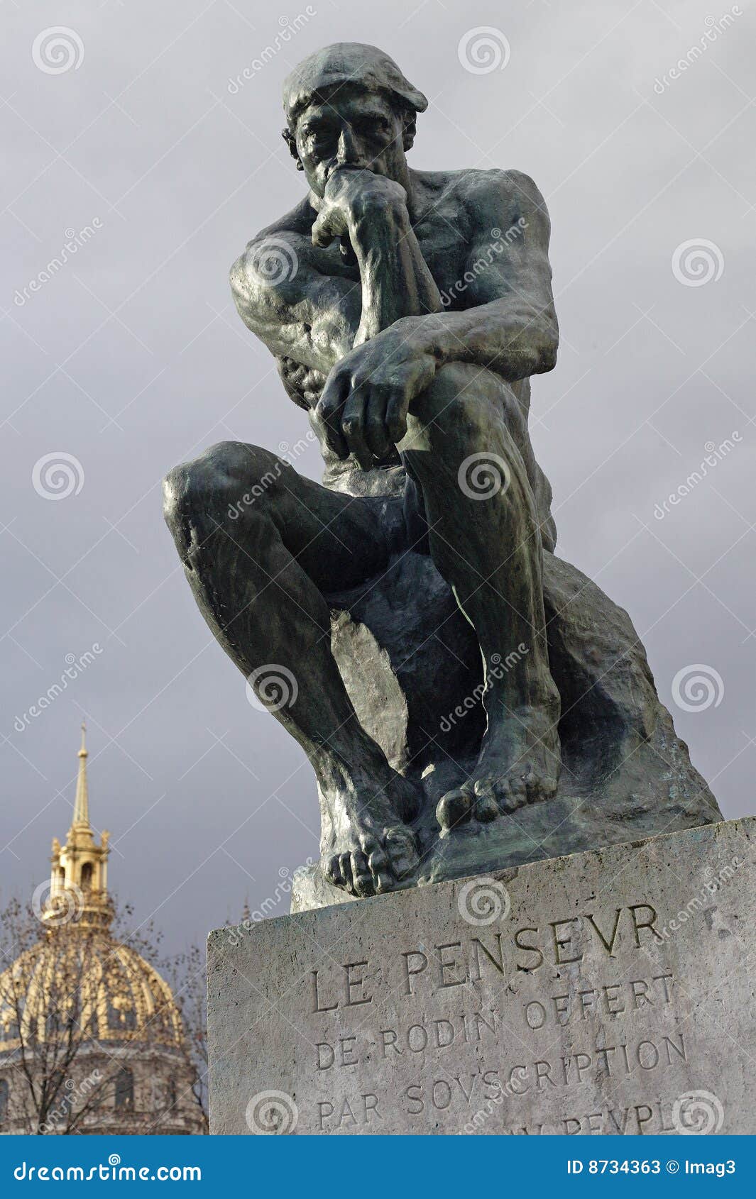 The Thinker editorial stock photo. Image of rodin, daytime - 8734363