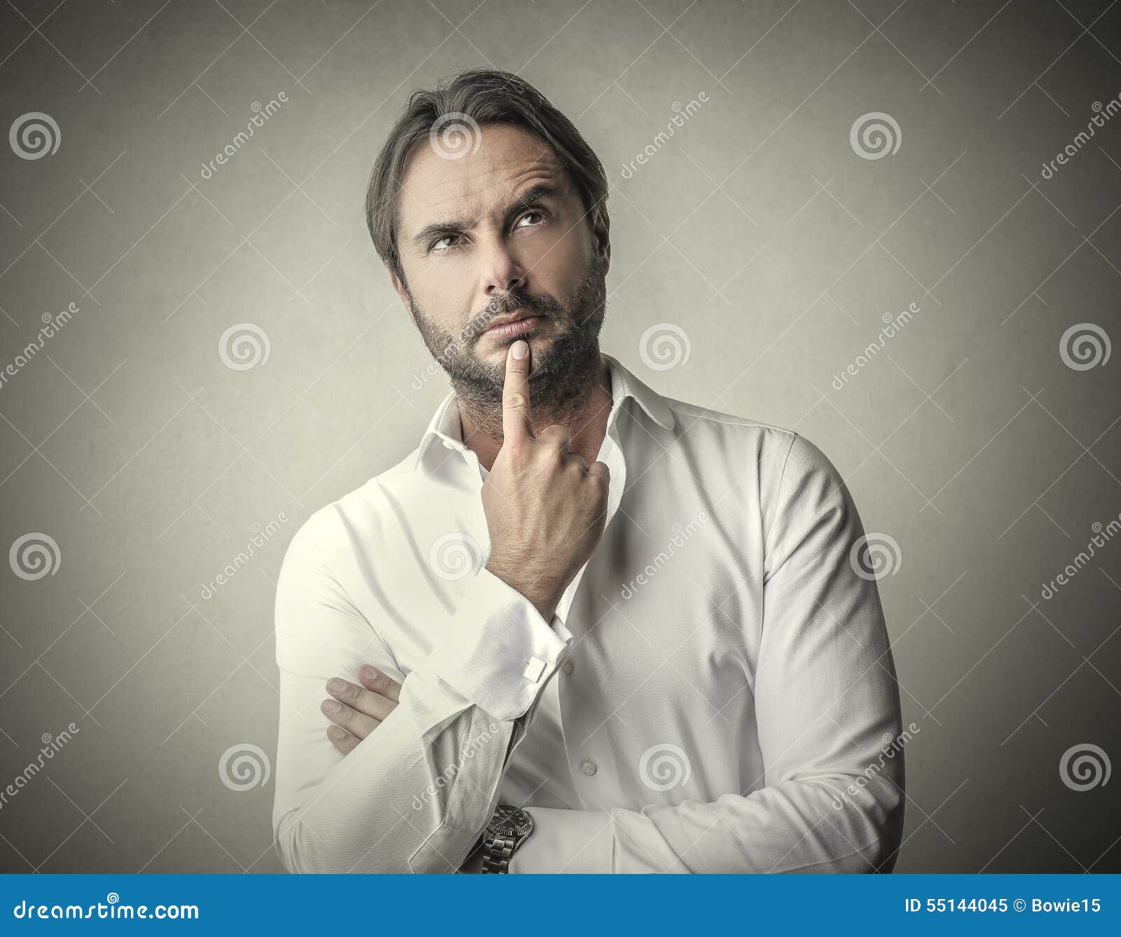 Thinker stock image. Image of fashion, mind, think, confident - 55144045