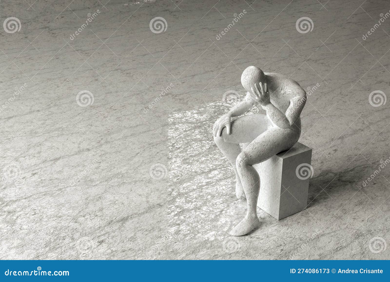 Thinker man stock illustration. Illustration of success - 274086173