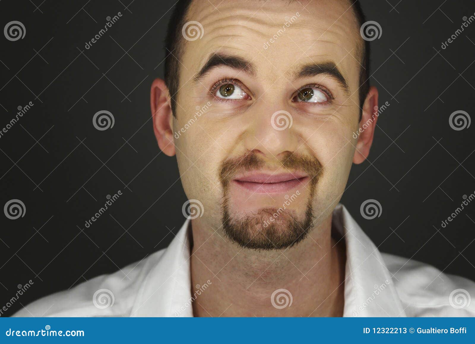 Thinker portrait stock image. Image of handsome, optimistic - 12322213
