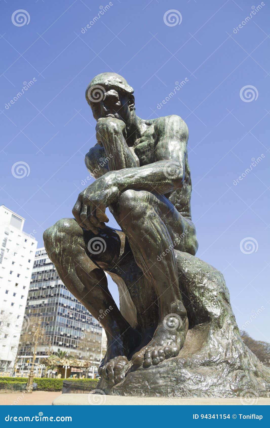 The Thinker by Rodin, Buenos Aires, Argentina. Editorial Stock Image ...