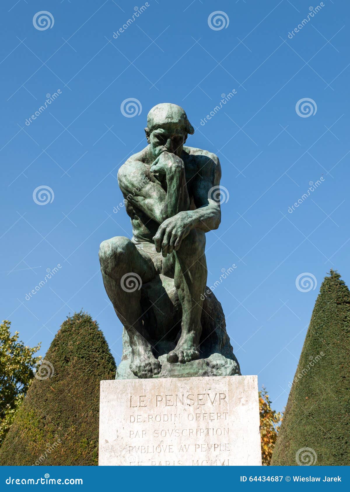 The Thinker in Rodin Museum in Paris. Editorial Photography - Image of ...