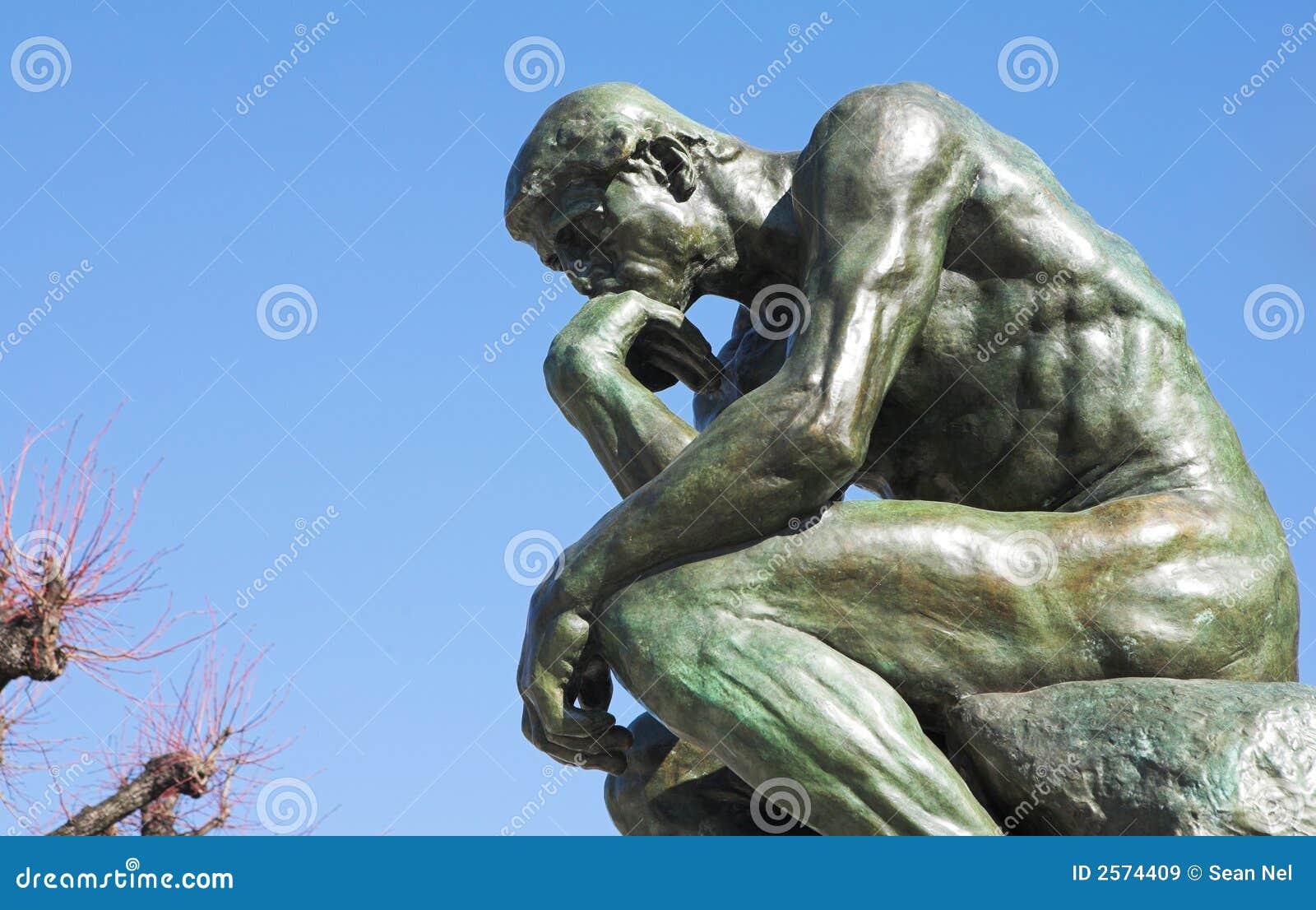 The Thinker in St Paul editorial stock image. Image of mediterranean ...
