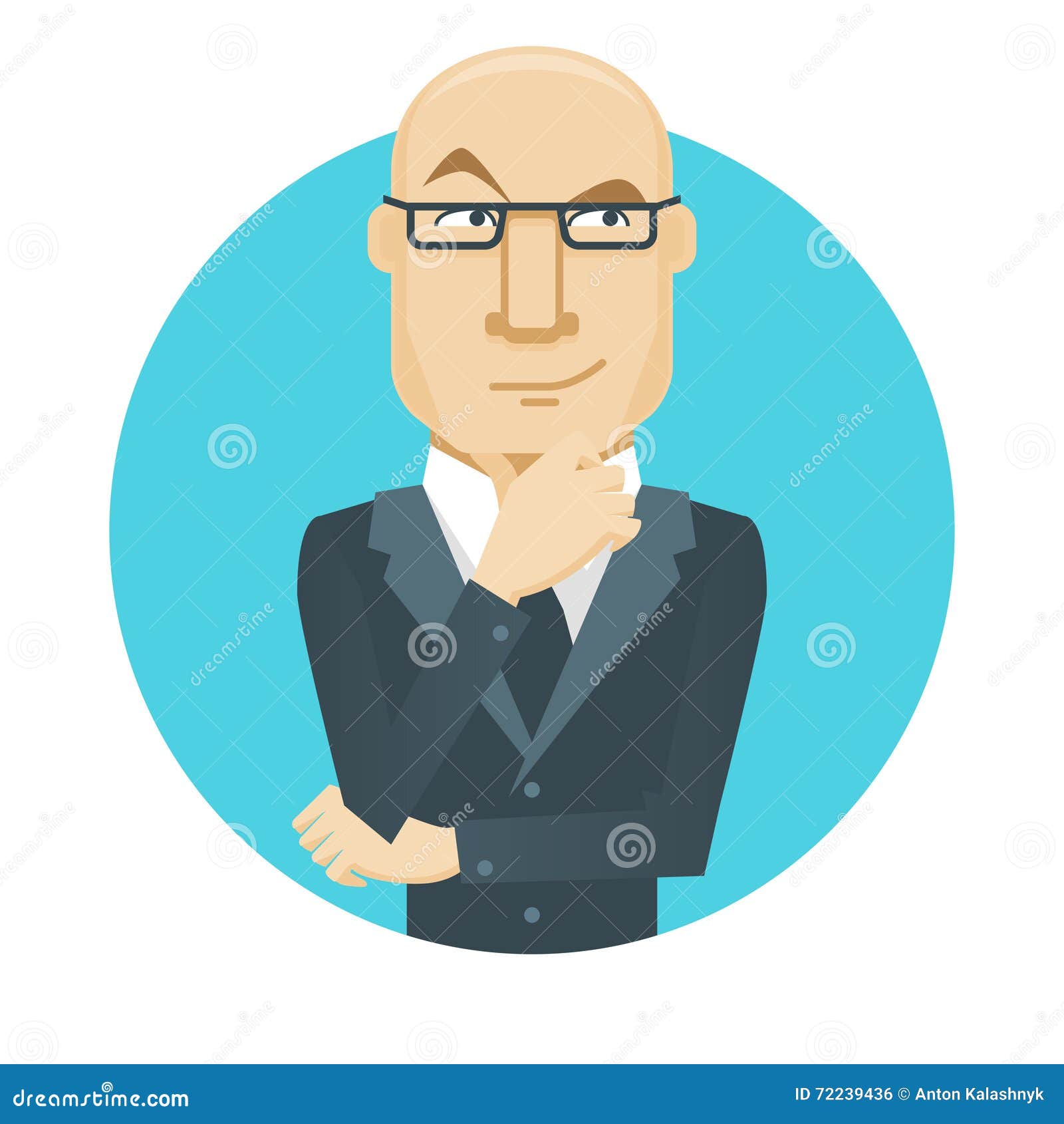 Thinker stock vector. Illustration of doubt, motivation - 72239436