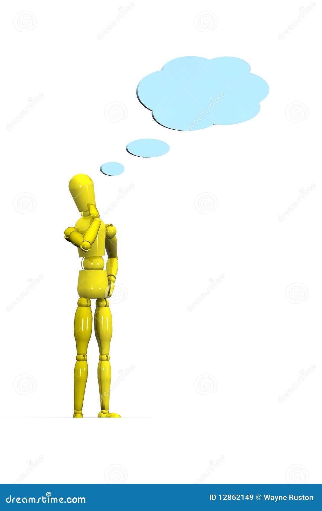 Thinking stock illustration. Illustration of thought - 12862149