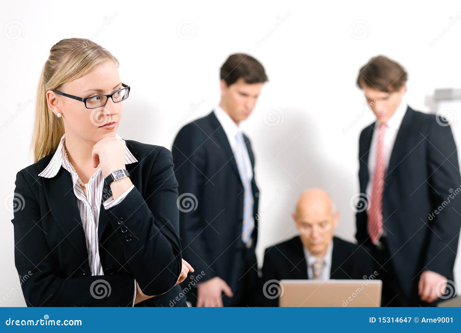 Thinking stock image. Image of working, work, teamwork - 15314647