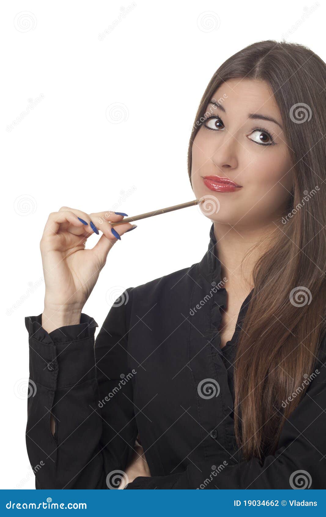 Thinking stock photo. Image of isolated, decisions, adult - 19034662