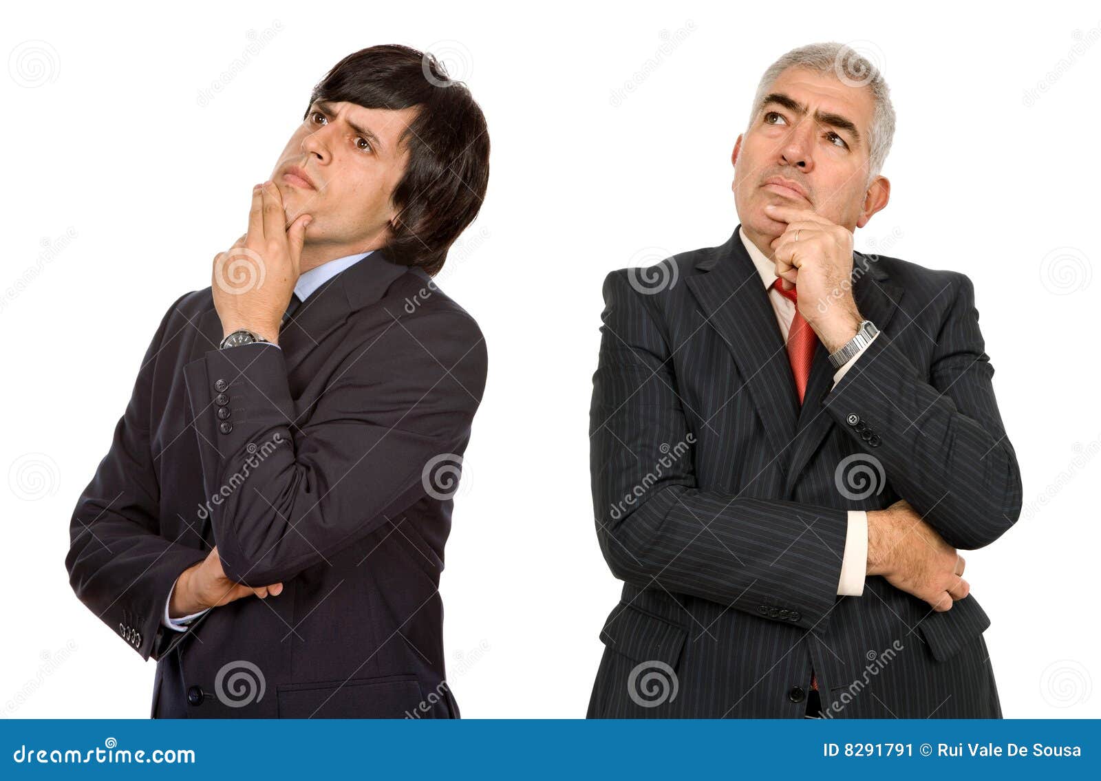 Thinking stock image. Image of businessmen, standing, corporate - 8291791