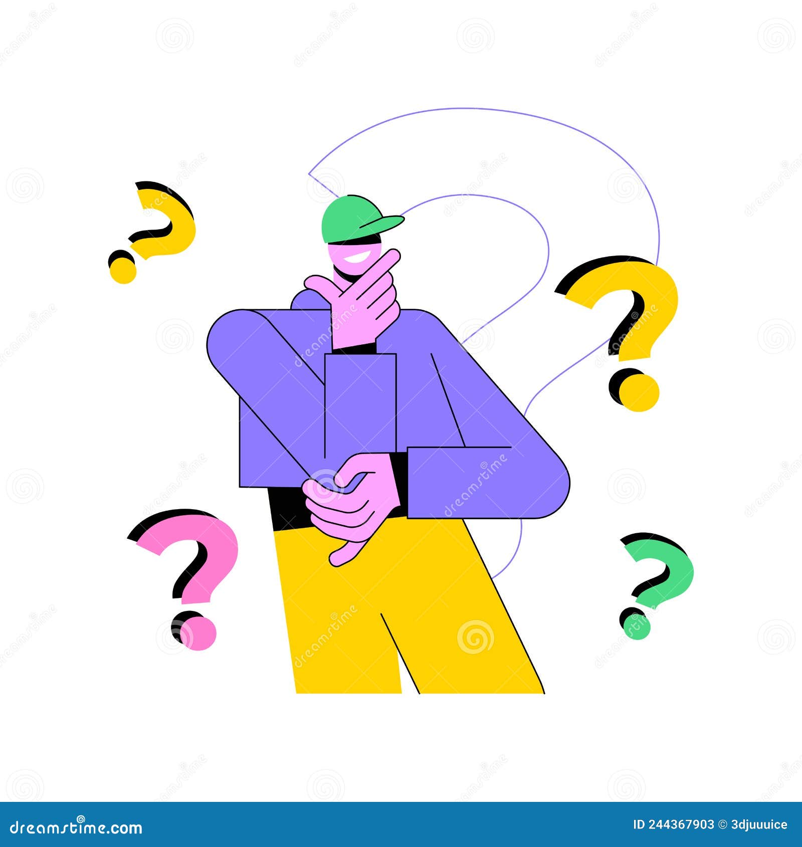 Thinking Abstract Concept Vector Illustration. Stock Vector ...