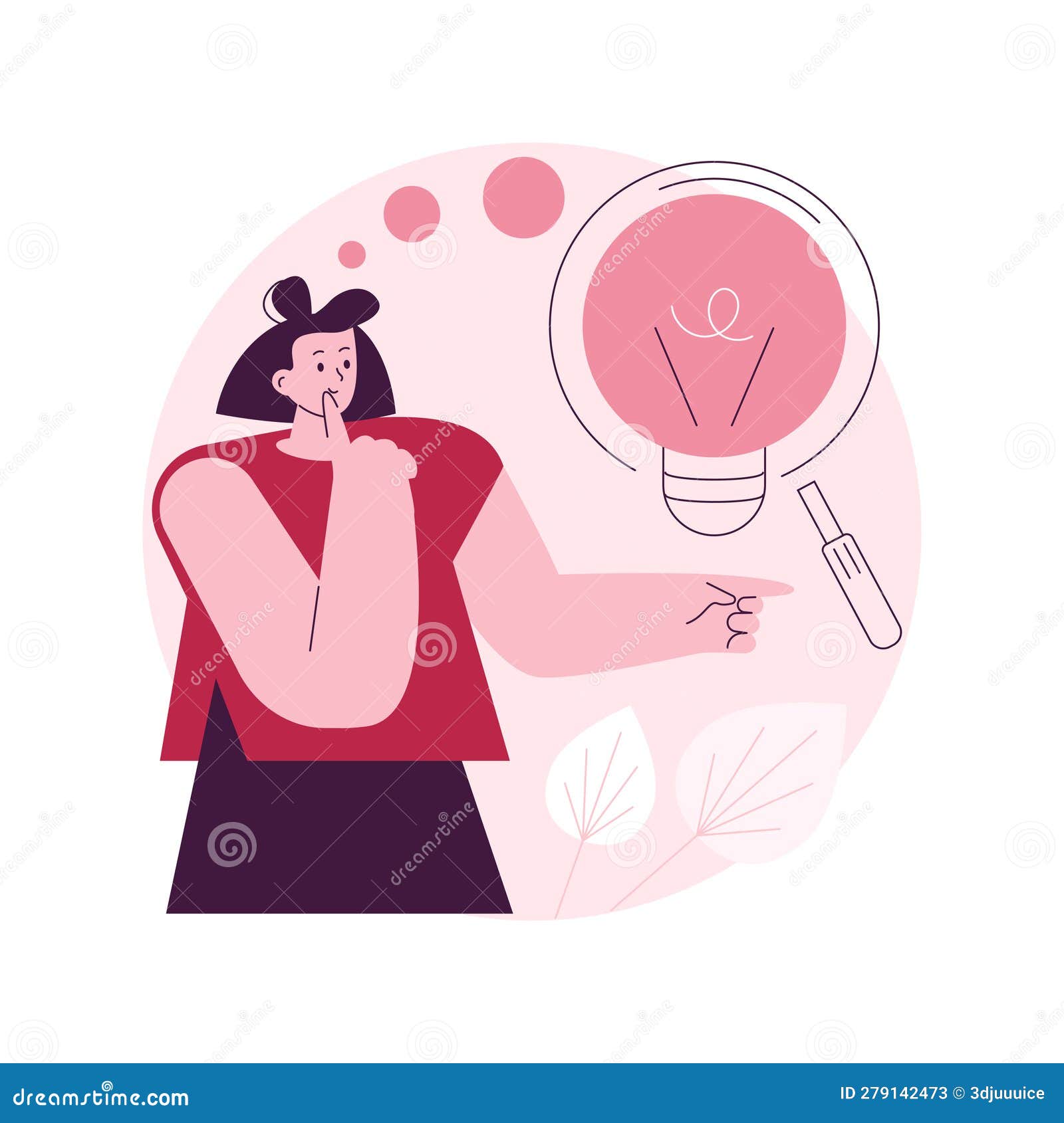 Thinking Abstract Concept Vector Illustration. Stock Vector ...