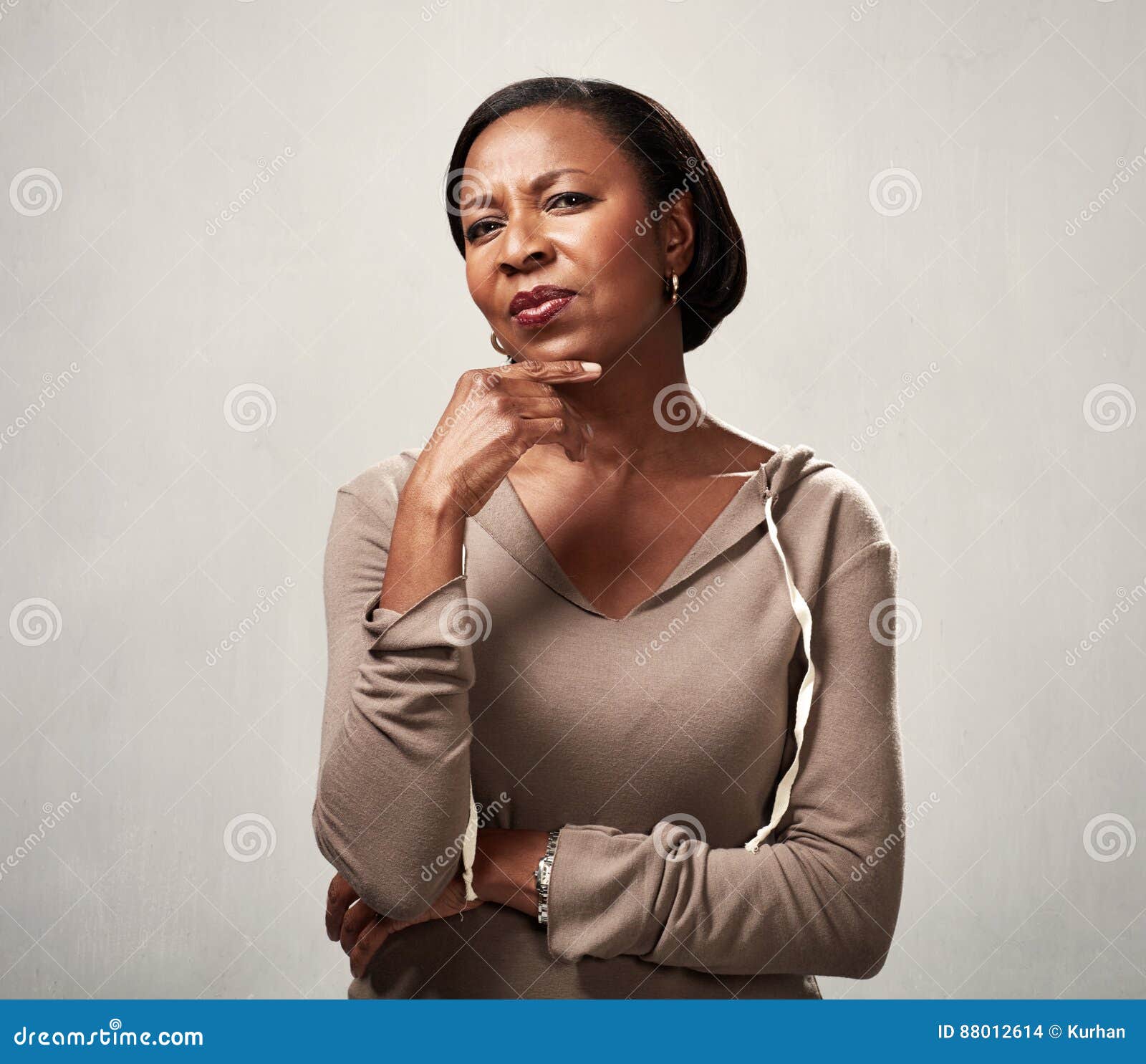 African Woman Thinking Answer Photos - Free & Royalty-Free Stock Photos ...