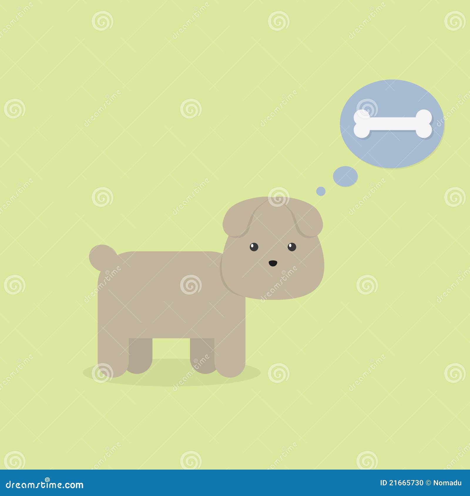 Thinking about Bone stock vector. Illustration of thinking - 21665730