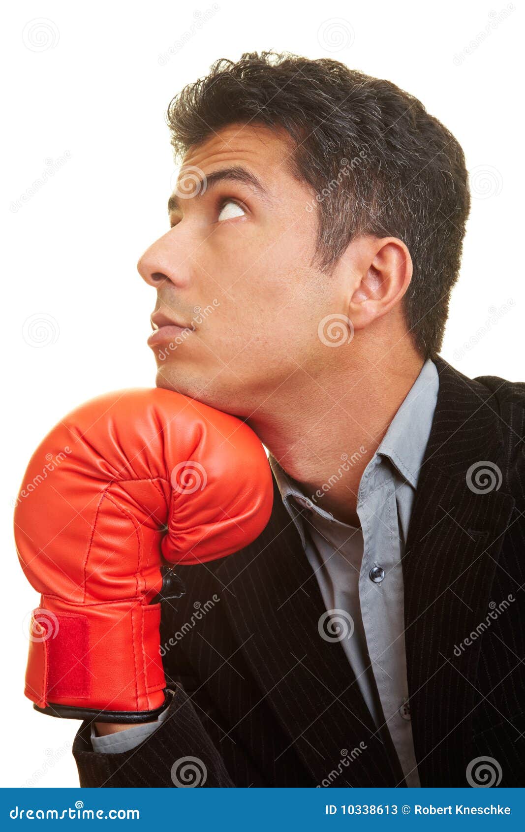 Thinking boxer stock image. Image of business, future - 10338613