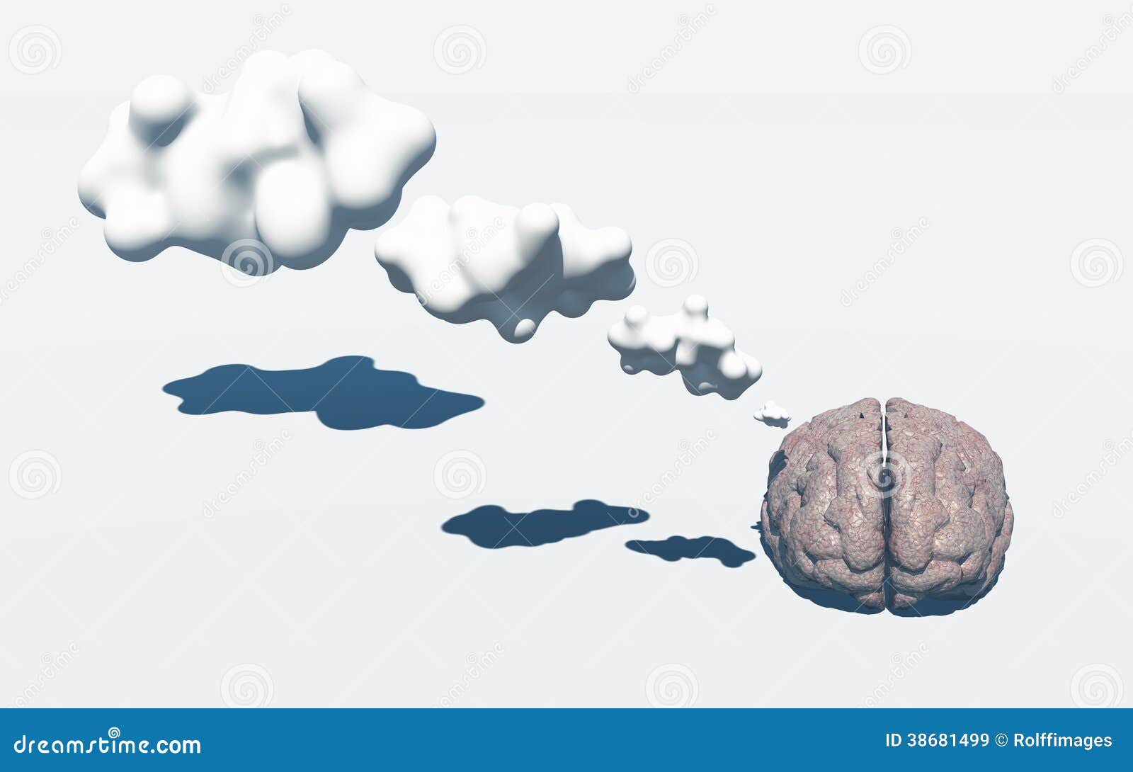 Thinking Brain stock illustration. Illustration of communicate - 38681499
