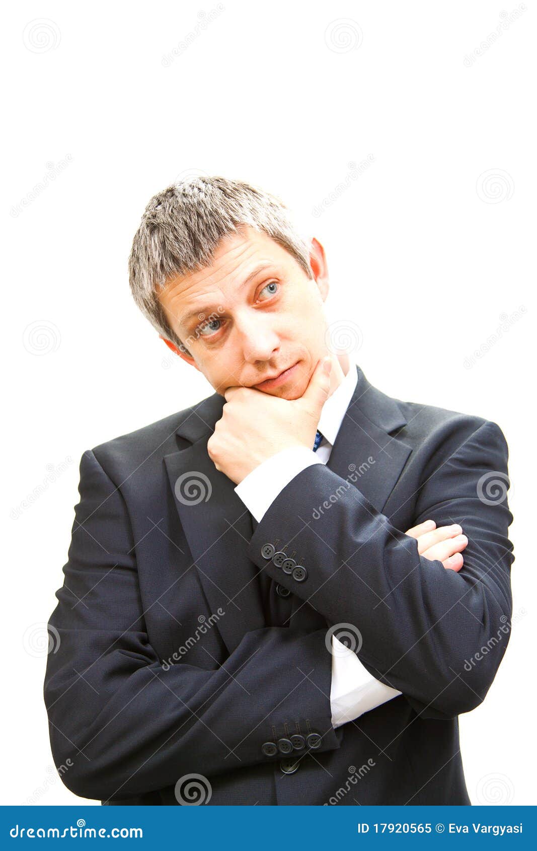 Thinking business man stock image. Image of corporate - 17920565