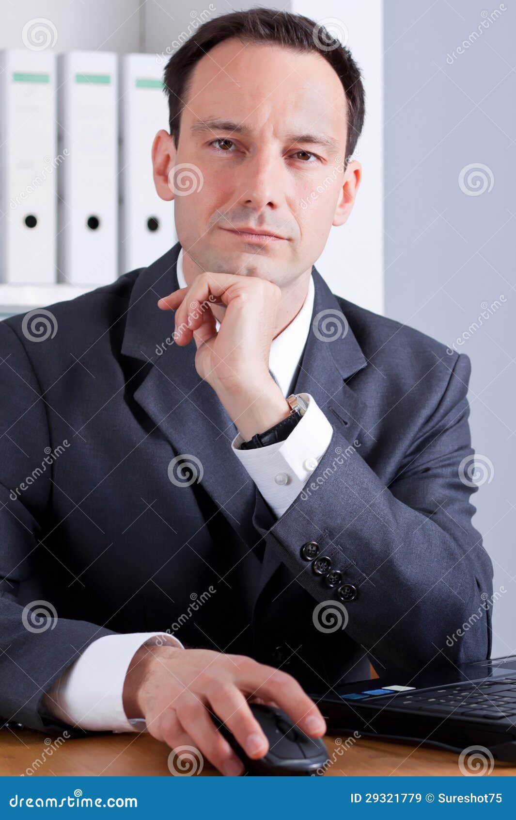 Thinking business man stock image. Image of employee - 29321779