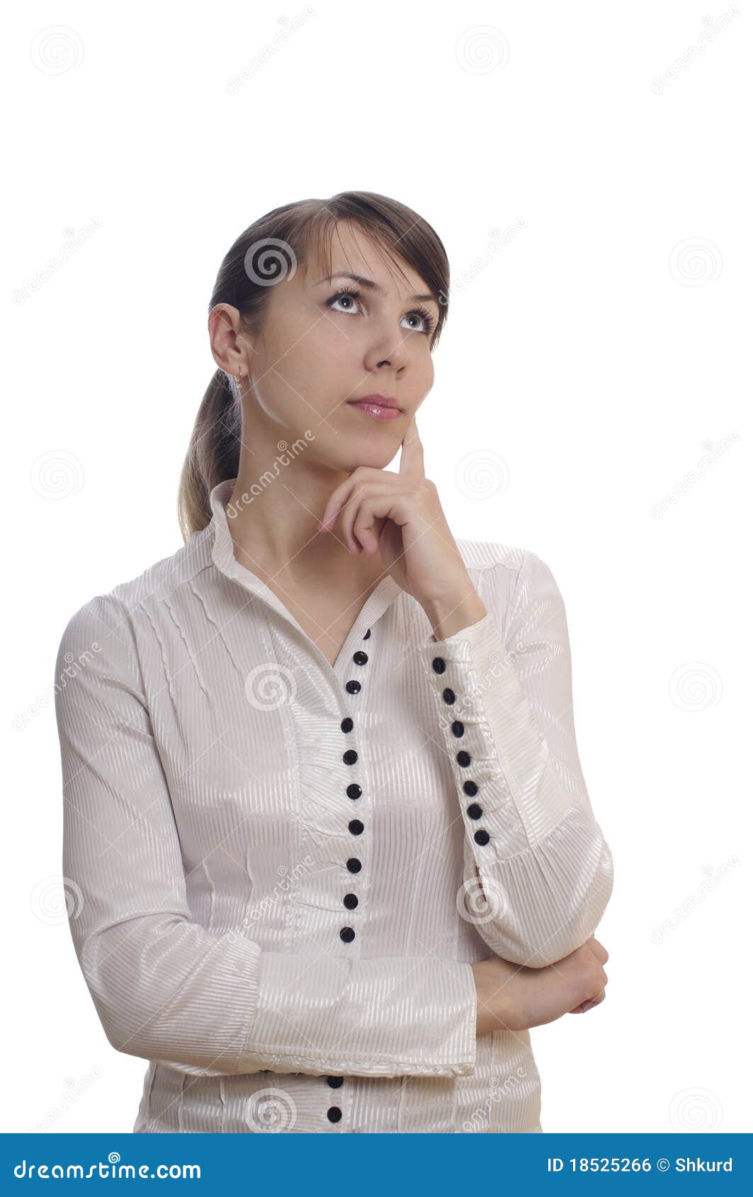 Thinking business woman stock photo. Image of professional - 18525266