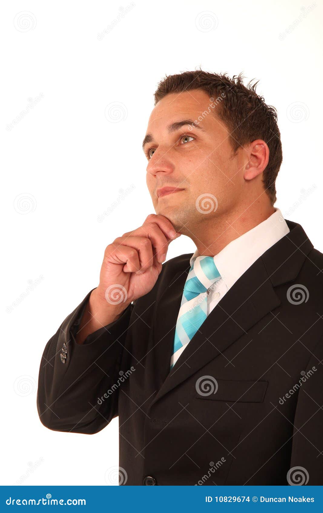 Thinking Businessman stock photo. Image of person, senior - 10829674