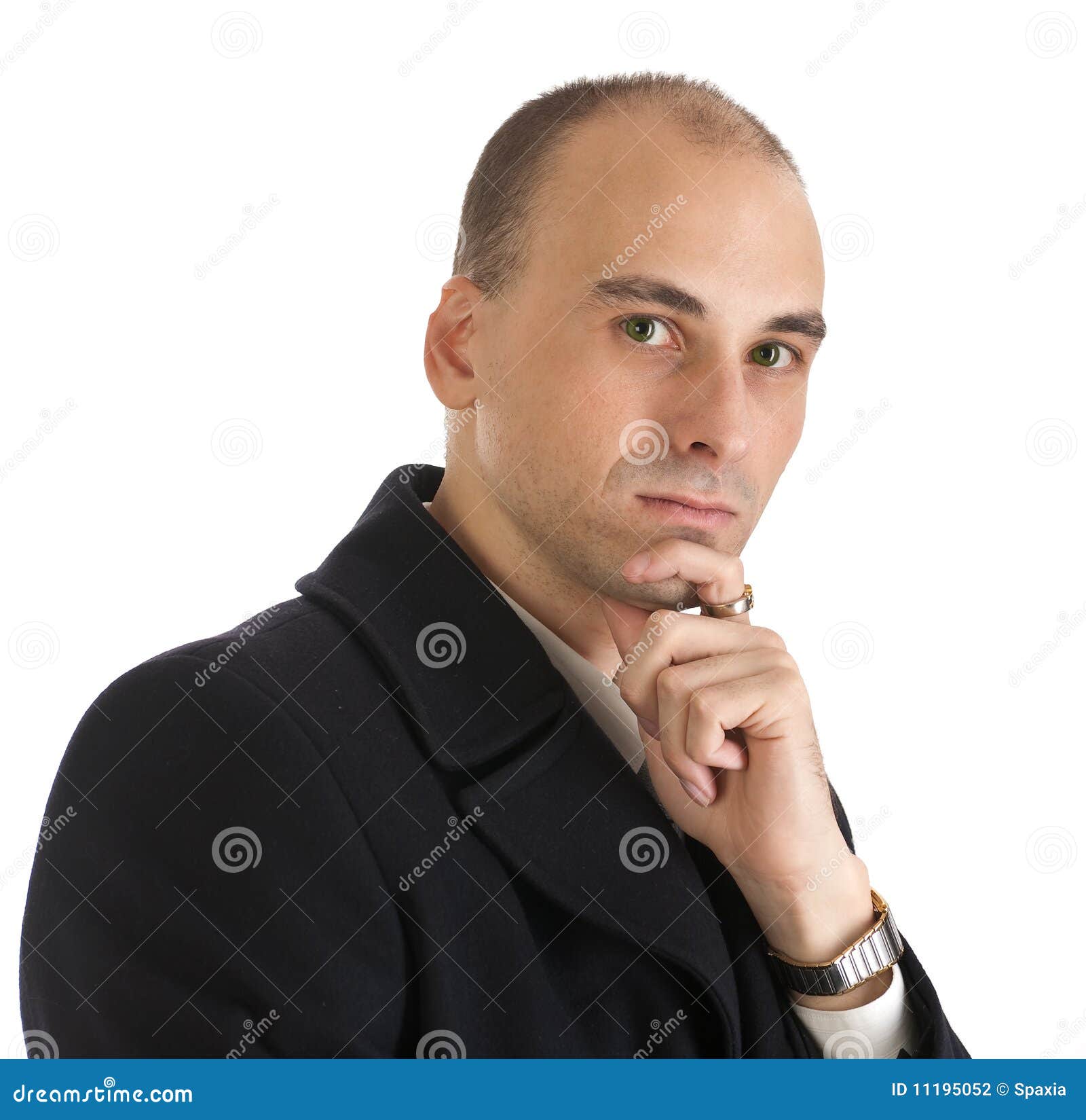 Thinking Businessman stock photo. Image of thinking, expression - 11195052