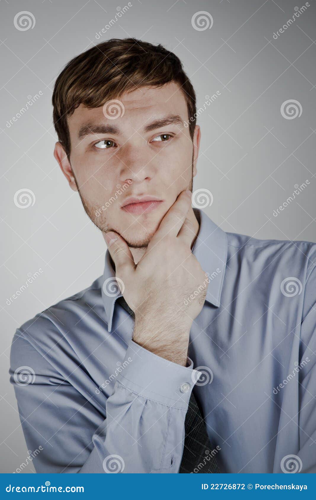 Thinking businessman stock photo. Image of businessman - 22726872