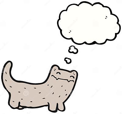Thinking cat cartoon stock illustration. Illustration of doodle - 22289027