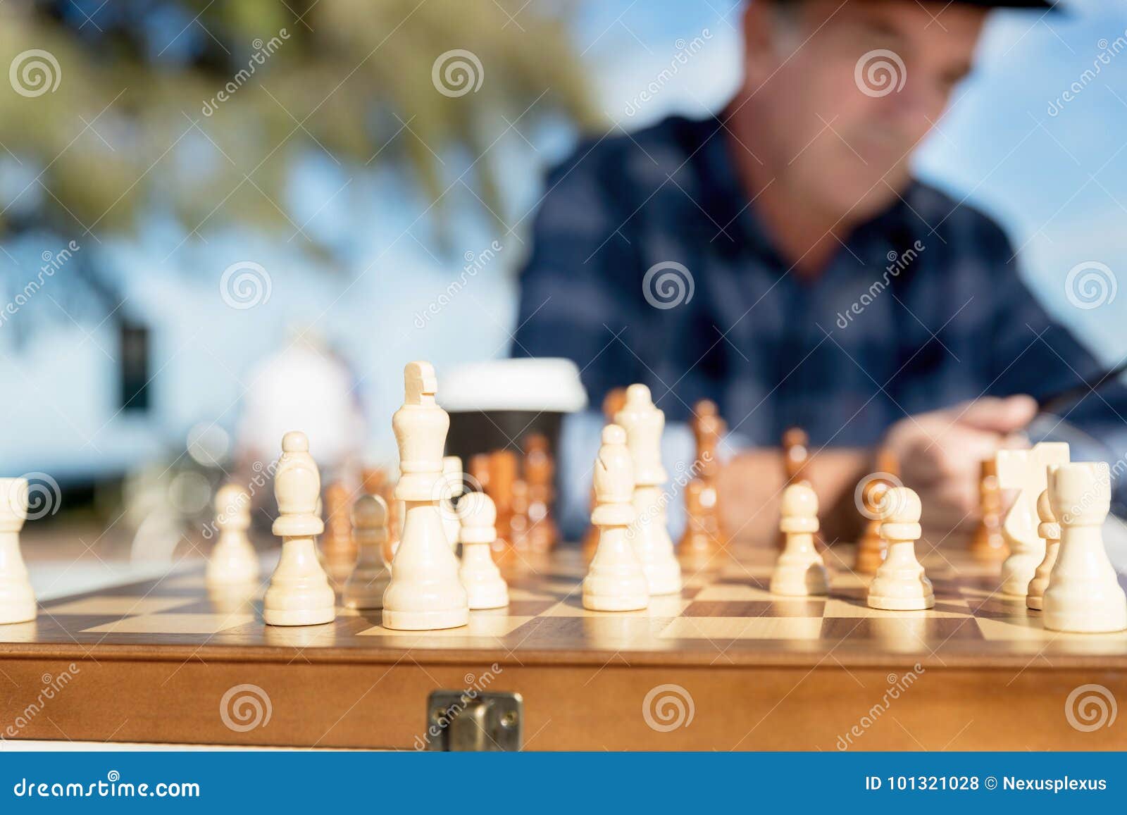 Thinking chess strategy stock photo. Image of elderly - 101321028