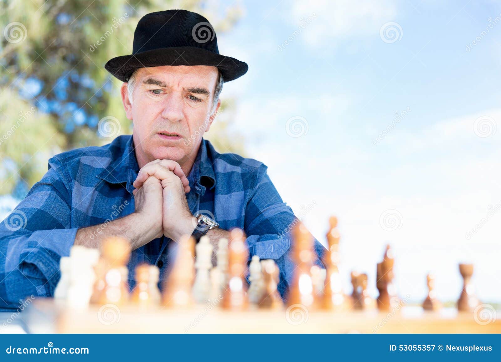 Thinking chess strategy stock image. Image of intelligence - 53055357