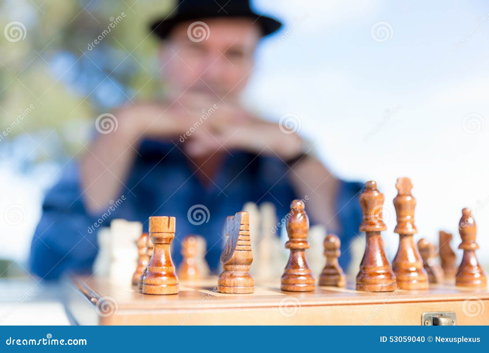 Thinking chess strategy stock photo. Image of leisure - 53059040