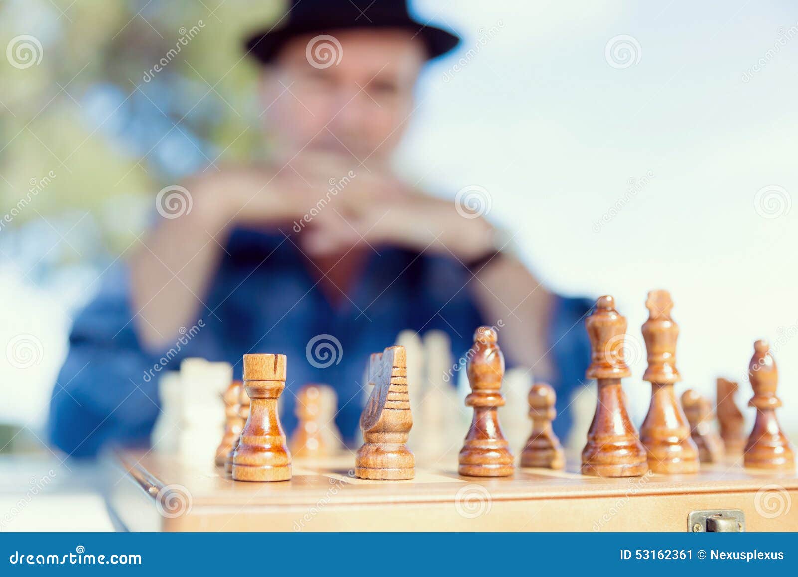 Thinking chess strategy stock image. Image of leisure - 53162361