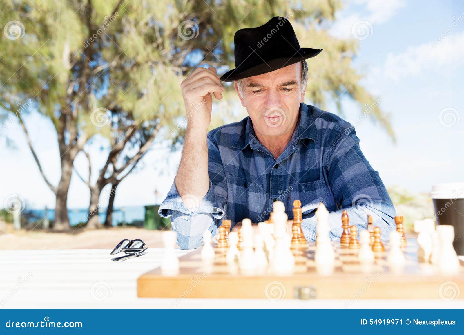 Thinking chess strategy stock image. Image of challenge - 54919971