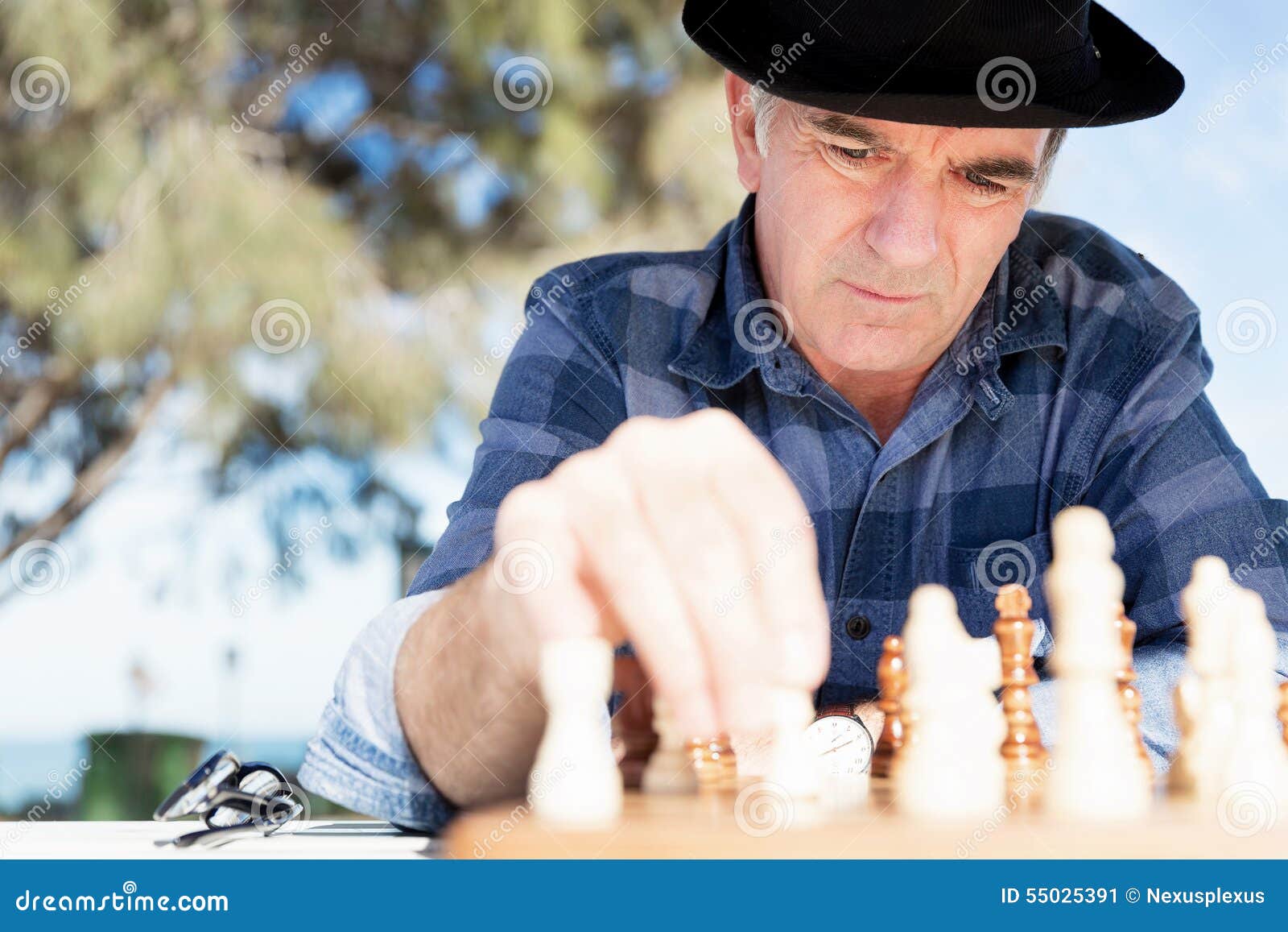 Thinking chess strategy stock image. Image of adult, piece - 55025391