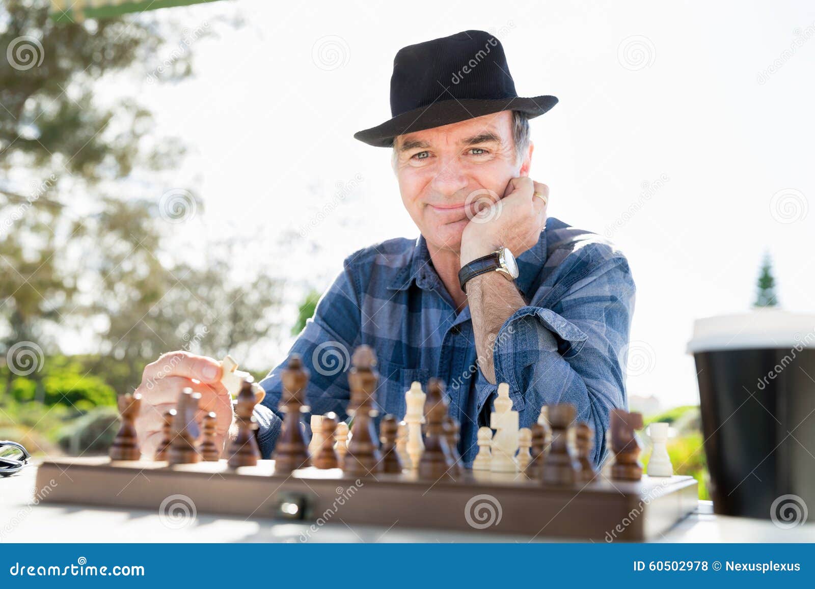 Thinking chess strategy stock photo. Image of board, aged - 60502978