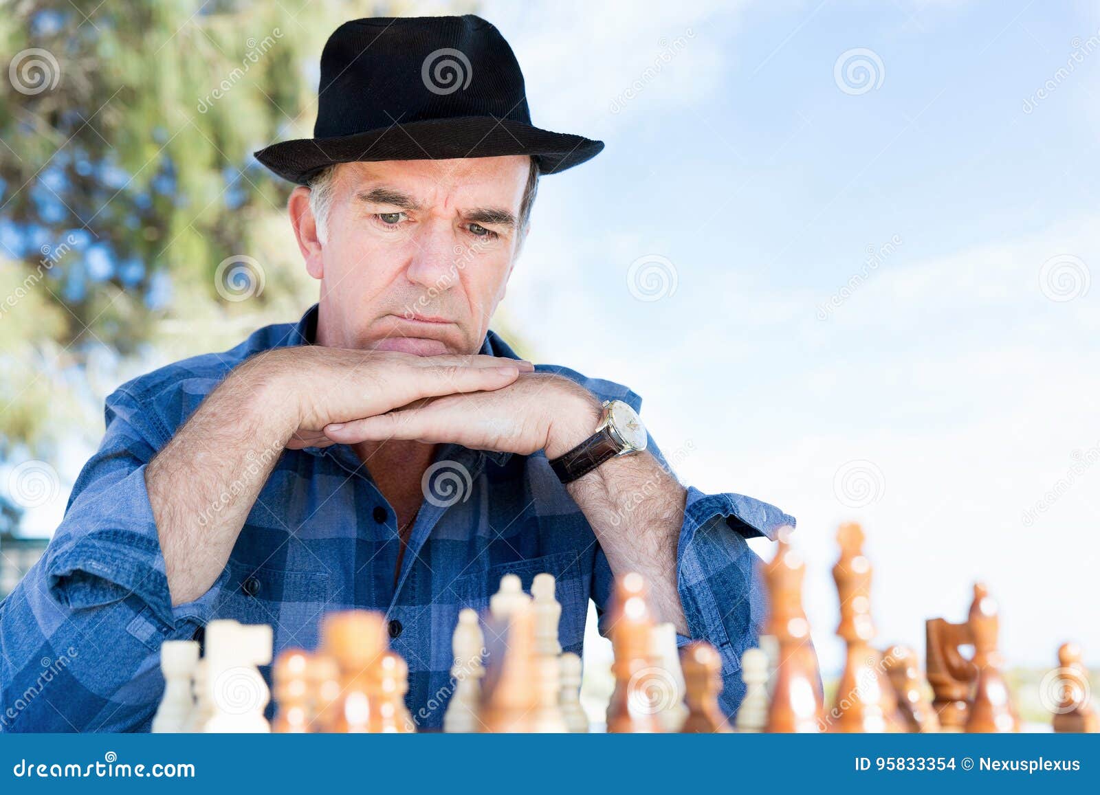 Thinking chess strategy stock photo. Image of fight, intelligence ...