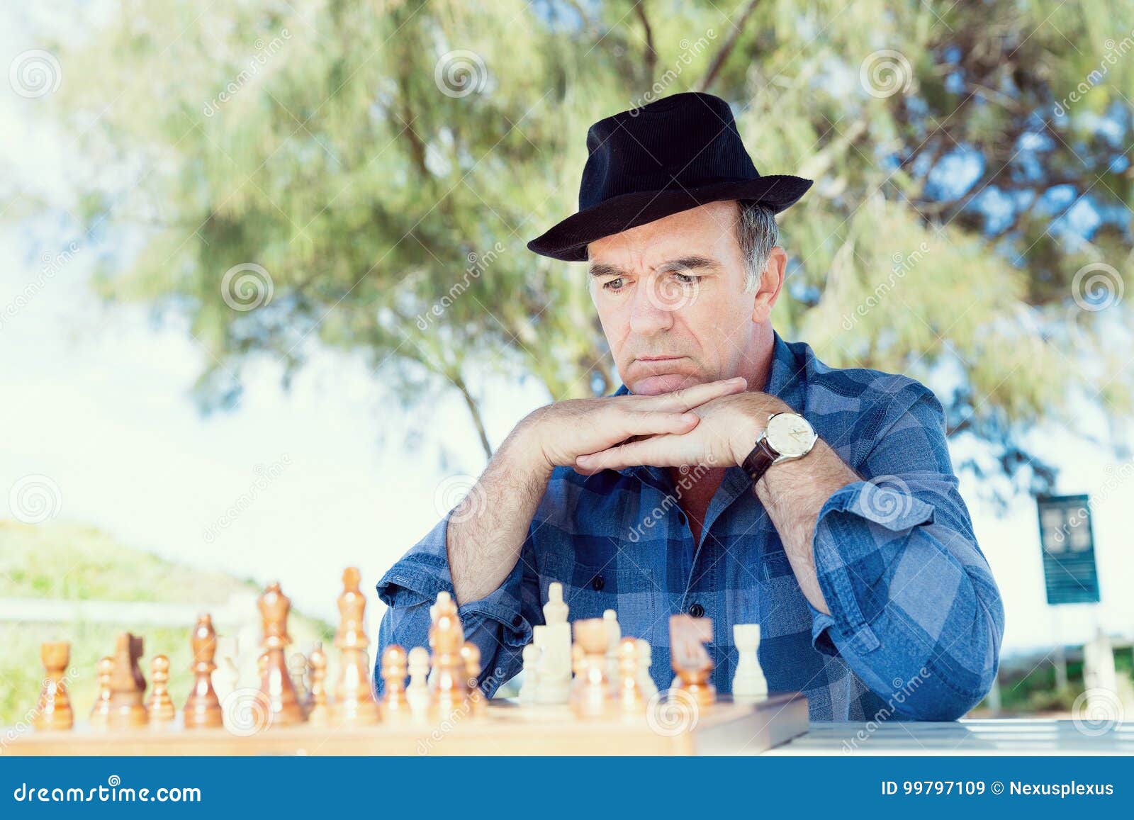 Thinking chess strategy stock image. Image of intelligence - 99797109
