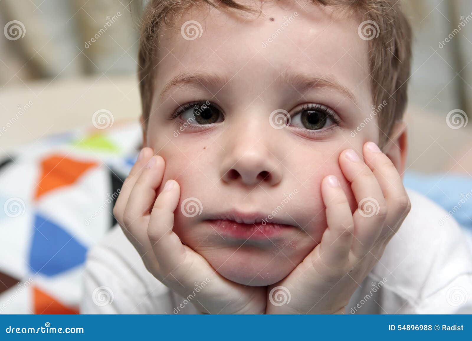Thinking child stock photo. Image of head, beauty, dreaming - 54896988