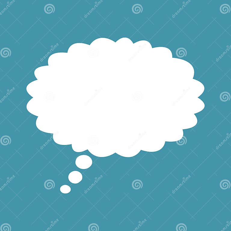 Thinking Cloud Icon Vector. Think Bubble Isolated Stock Illustration ...