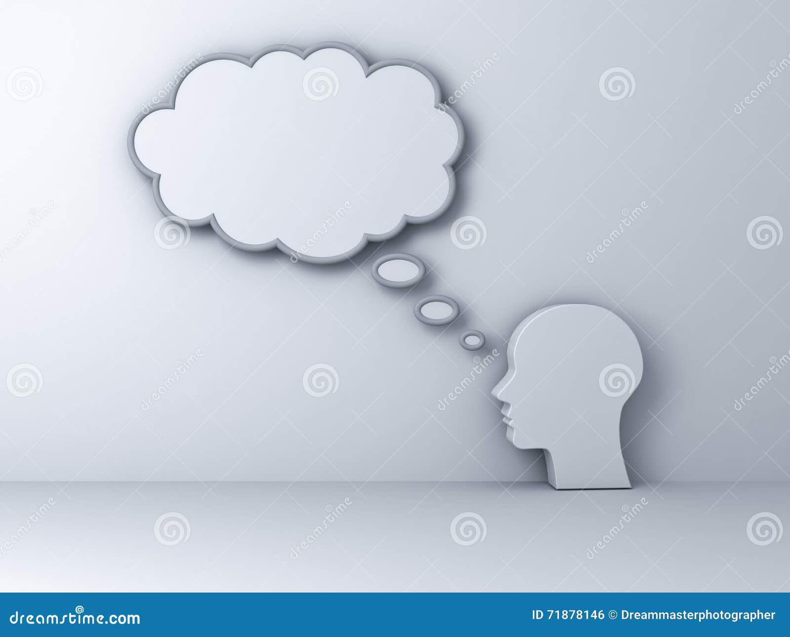 Thinking concept stock illustration. Illustration of creative - 71878146