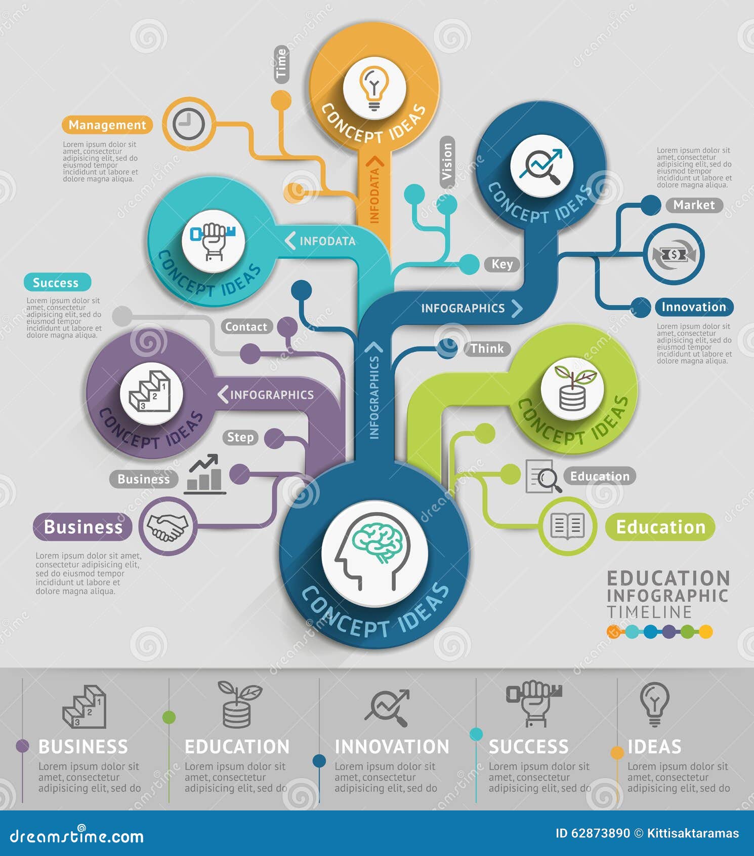 Conceptual Template With People Analyzing Charts, Diagrams, Graphs ...