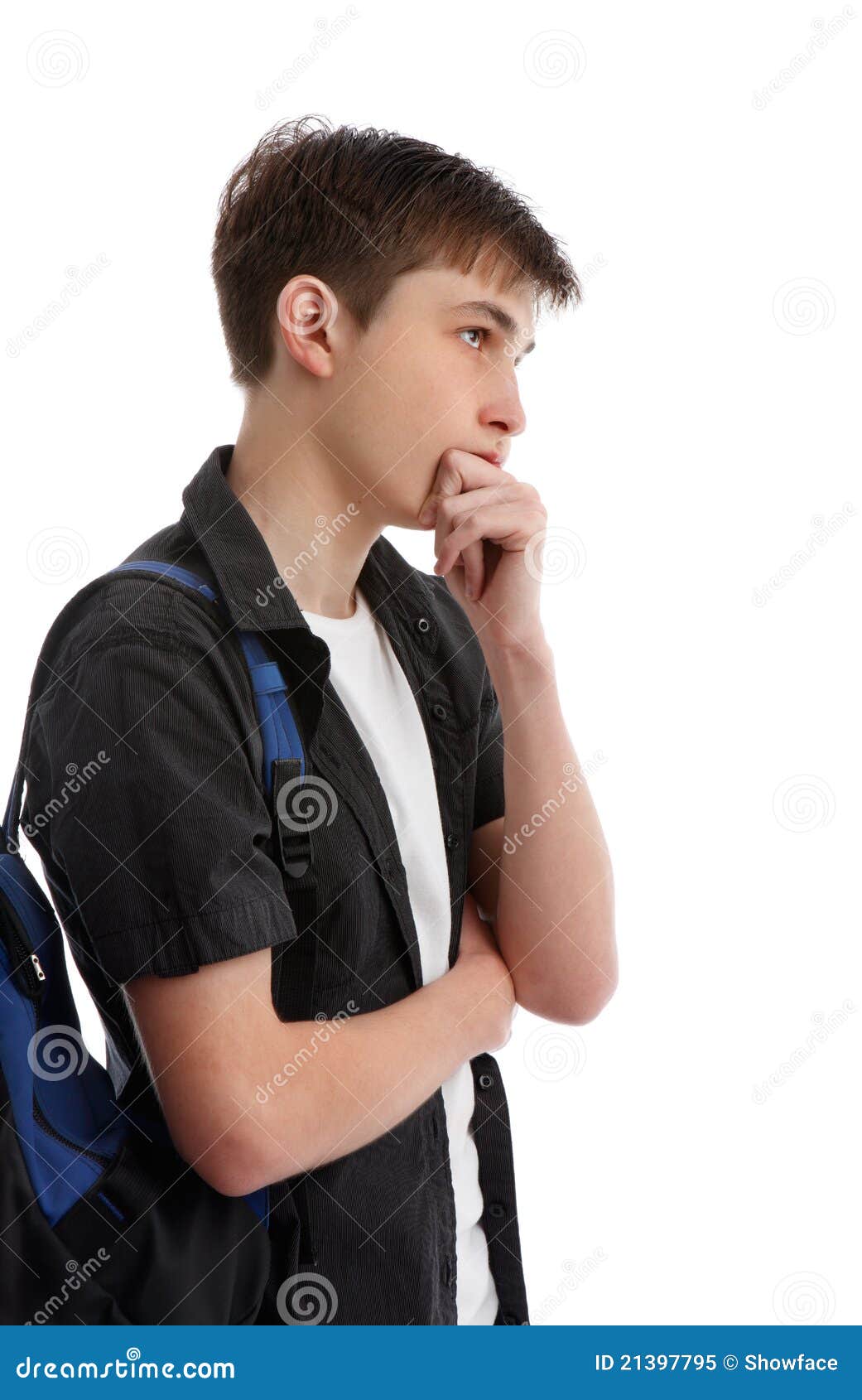 Thinking Contemplative Student Stock Image - Image of ltkidspics ...