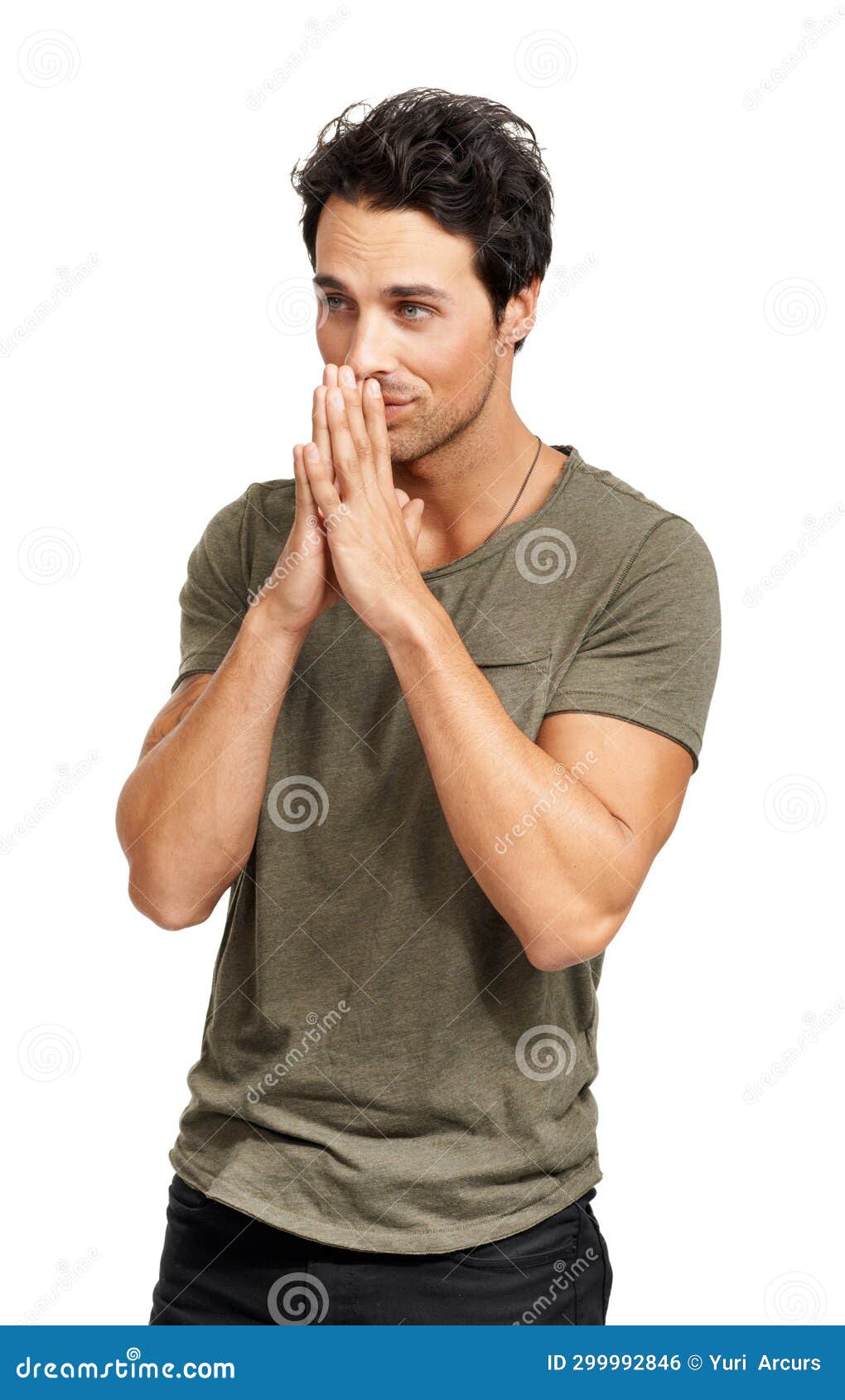 Thinking, Decision and Young Man in a Studio for Choice, Ideas or ...